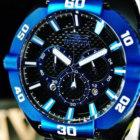 Invicta | Accessories | Mens 5mm Tactical Force 50mm Blue Watch | Poshmark